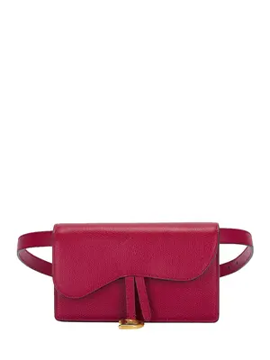 Dior Saddle Belt Bag - Red