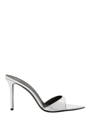GIUSEPPE ZANOTTI 70mm Intriigo Leather Sandals - Silver