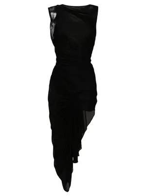Christopher Esber Galathea Asymmetric Midi Dress - Black