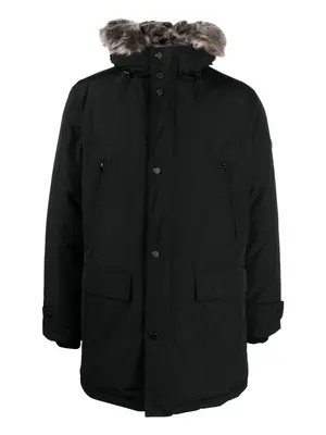 Michael Kors Faux Fur-trim Parka - Black