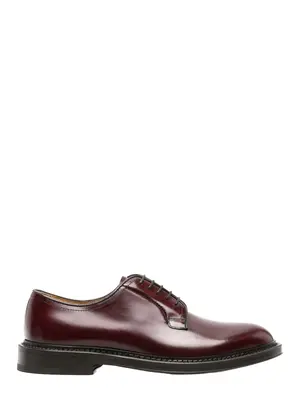 SCAROSSO Harry Leather Derby Shoes - Red