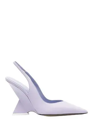 Attico Cheope 105mm Slingback Pumps - Purple