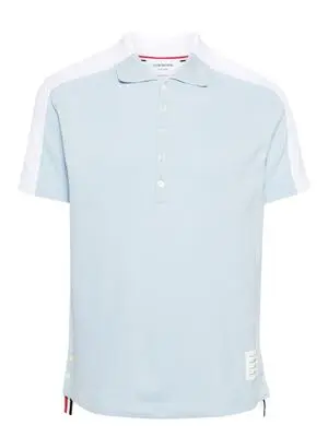 Thom Browne Trompe L' Oeil Cotton Polo Shirt - Blue