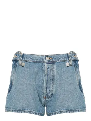Coperni Mid-rise Denim Shorts - Blue