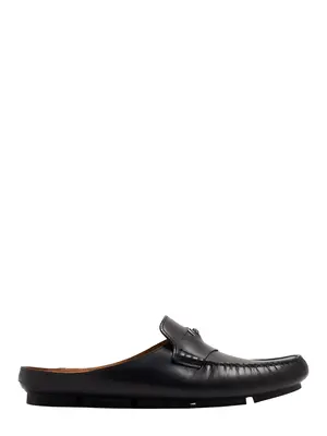 Versace Medusa Leather Loafers - Black