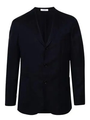 Boglioli Notched-lapels Single-breasted Blazer - Blue