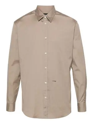 Dsquared2 Logo-print Cotton Shirt - Neutrals