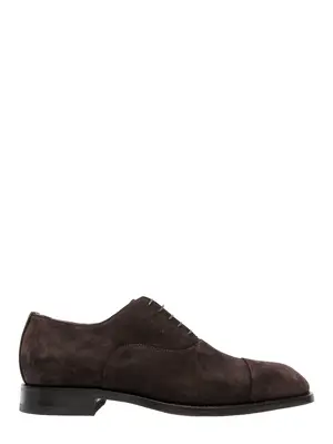 SCAROSSO Salvatore Suede Oxford Shoes - Brown