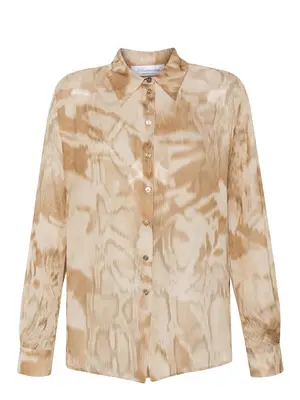 Blumarine Graphic Print Shirt - Brown