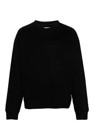 JIL SANDER Crew-neck Brushed Jumper - Black