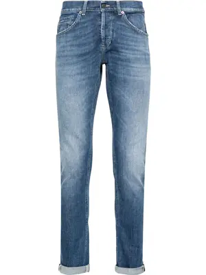 DONDUP George Mid-rise Tapered Jeans - Blue