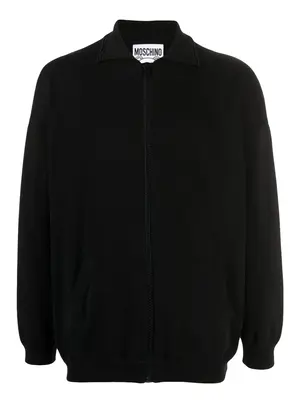 Moschino Archive Teddy Fine-knit Cardigan - Black