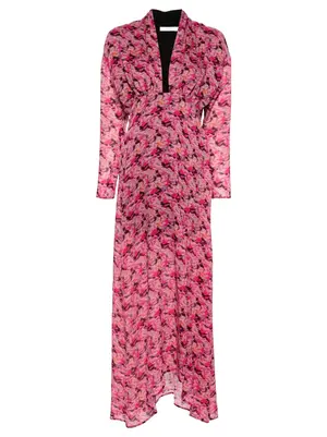 IRO PARIS Nollie Floral-print Maxi Dress - Pink