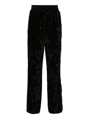 Amiri Crushed Velvet Track Pants - Black