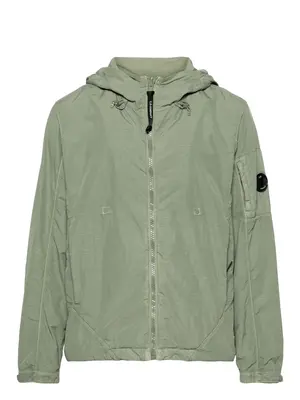 C.P. COMPANY Flatt Cargo-pockets Hooded Jacket - Green