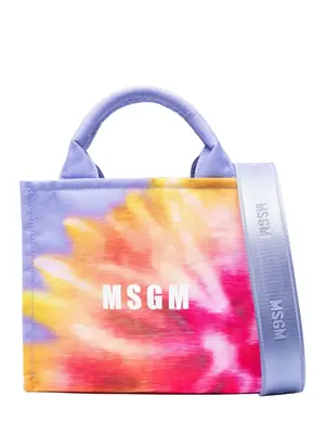 MSGM Canvas Tote Bag - Purple