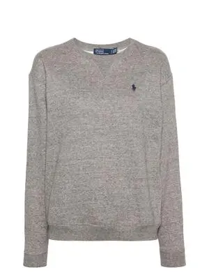Polo Ralph Lauren Embroidered-logo Sweatshirt - Grey