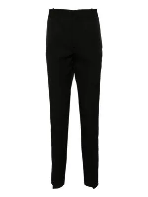 ALEXANDER MCQUEEN Low-Rise Tailored Trousers With Satin Trim