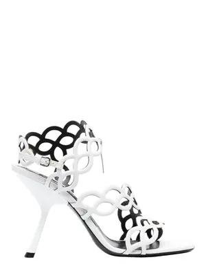 SERGIO ROSSI Sr Mermaid 100mm Sandals - White