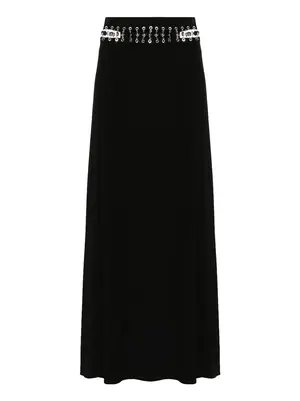 Rabanne High-waist Maxi Skirt - Black