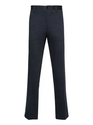 Etro Straight-leg Cotton Trousers - Blue