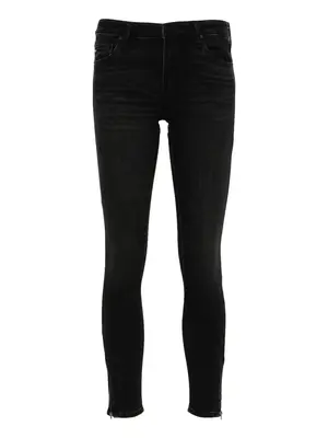 Ag Mid-rise Skinny Jeans - Black