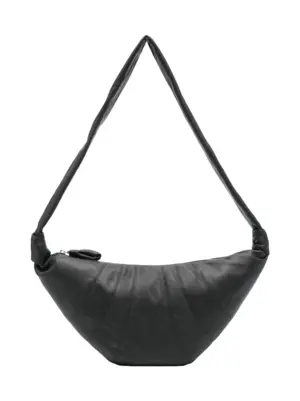 LEMAIRE Medium Croissant Leather Bag - Black