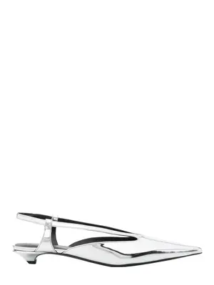 Proenza Schouler Point Slingback Pumps - Silver