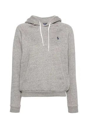 Polo Ralph Lauren Embroidered-logo Hoodie - Grey