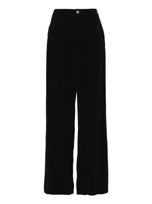 Moschino High-waisted Palazzo Trousers - Black