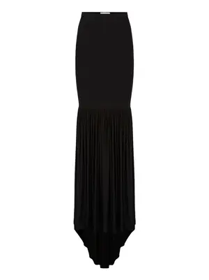Nina Ricci Gathered Maxi Skirt - Black