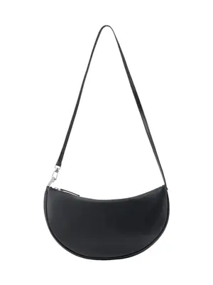 Staud Walker Leather Cross Body Bag - Black