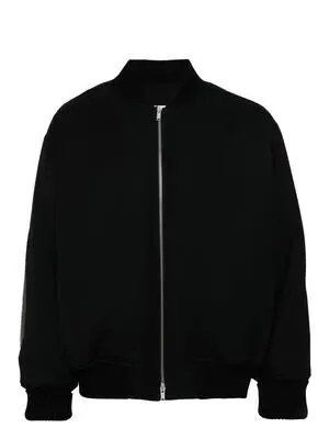 JIL SANDER Padded Twill Bomber Jacket - Black