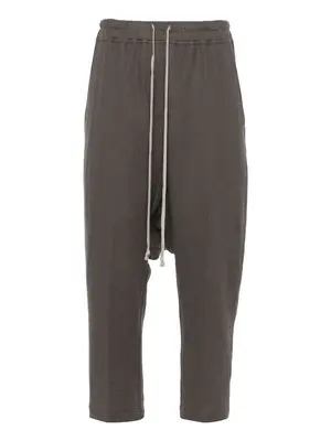 Rick Owens Drop-crotch Cropped Trousers - Brown