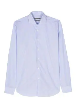 Corneliani Striped Cotton Shirt - White