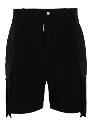 Dsquared2 Elasticated-waistband Cargo Shorts - Black