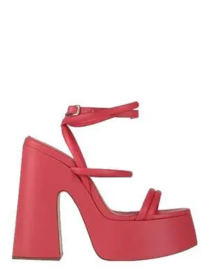 VIC MATIE M2m Leather Sandals - Red