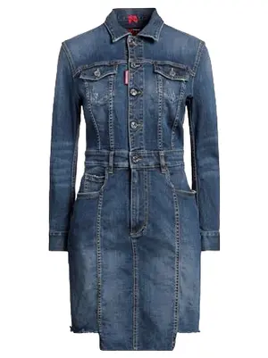 Dsquared2 Mini Shirt Dress - Blue