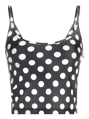 VICOLO VICOLO Polka Dot Top Black