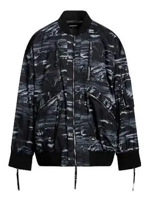 Dsquared2 Hawaiian-print Bomber Jacket - Blue