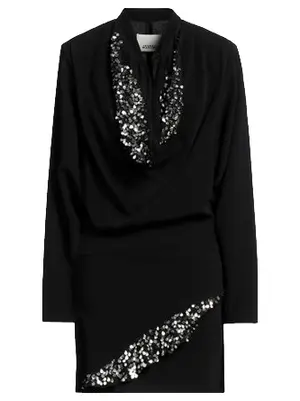 Isabel Marant Crepe Mini Dress - Black