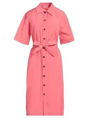 Peserico Poplin Shirt Midi Dress - Red