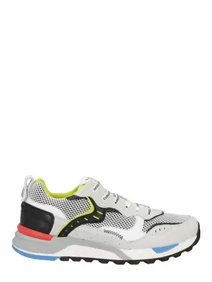 VOILE BLANCHE Leather And Textile Sneakers - Grey