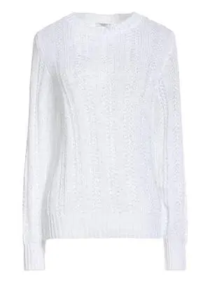 Peserico Cotton-polyester Knit Sweater - White