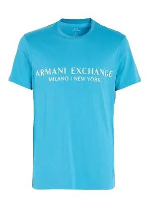 Armani Exchange T-shirt Size Cotton - Light Blue