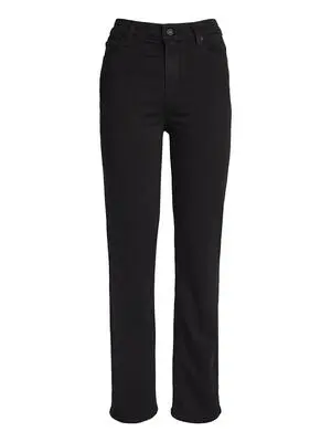 Paige Cindy High-rise Straight Jeans - Black