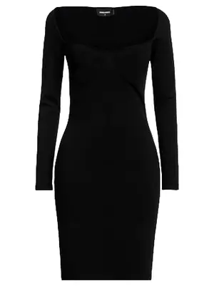 Dsquared2 Mini Knit Bodycon Dress - Black