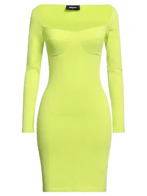Dsquared2 Mini Knit Bodycon Dress - Green