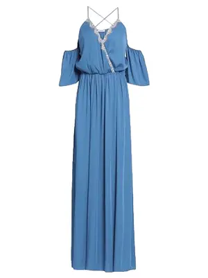 LIU •JO Maxi Flared Dress - Blue