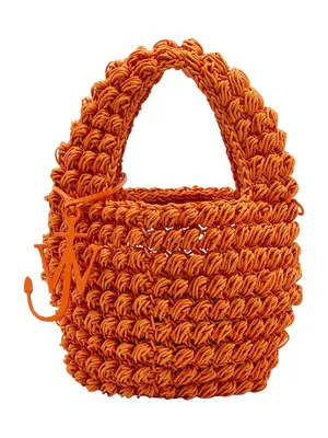 JW Anderson Popcorn Basket Top-handle Bag Orange
